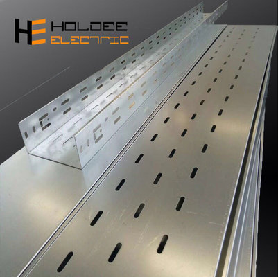 Low Voltage Pre Galvanized/GI Ventilated Or Perforated Trough Cable Trays System With Hole China Manufacturer