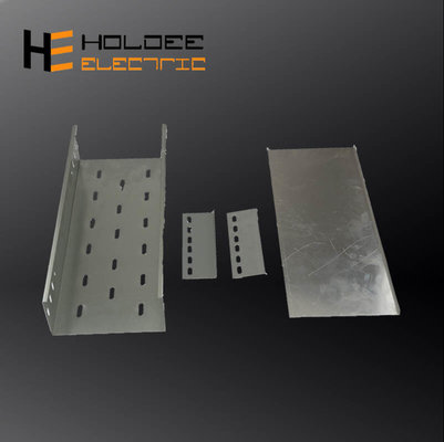 Medium Duty Corrosion Resistant Electric Polyester Coated 250mm Slotted Type Cable Tray With Different Size