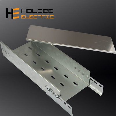 Low Voltage Pre Galvanized/GI Ventilated Or Perforated Trough Cable Trays System With Hole China Manufacturer