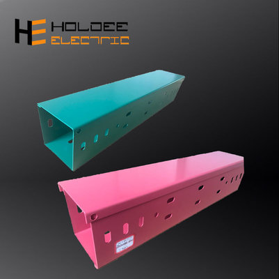High Quality Lucktech Textured Powder Coating Straight Small Wiring Duct Grid Cable Tray Without Zinck Wisker Damage