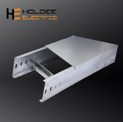Medium Duty Corrosion Resistant Electric Polyester Coated 250mm Slotted Type Cable Tray With Different Size