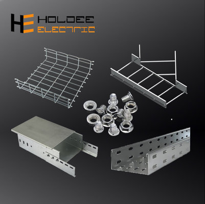 China Professional Factory Electrical Galvanized Steel Channel Type Long Span Grid Cable Tray With Accessories