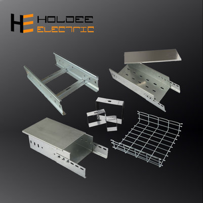 Professional Factory High Quality Electrical Galvanized Channel Type Long Span Ladder Tray Cable Tray With Accessories