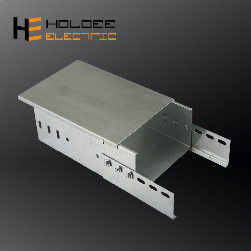 High Quality Lucktech Textured Powder Coating Straight Small Solid Through Cable Tray Without Zinck Wisker Damage