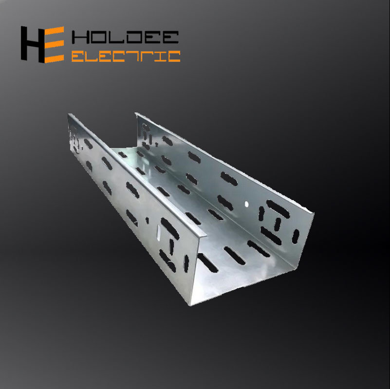 Easy Installation Fire-Retardant Coating Low-carbon Steel Q235 Ventilated or Perforated TrougCable Tray With Accessories