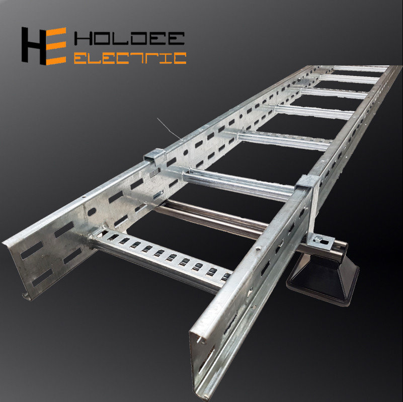 High Quality Textured Powder Coating Straight Small Wiring Duct Ladder Type Cable Tray Without Zinck Wisker Damage