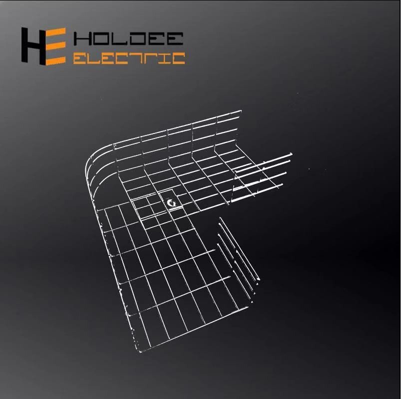 Medium Duty Corrosion Resistant Electric Polyester Coated 250mm Grid Cable Tray With Different Size