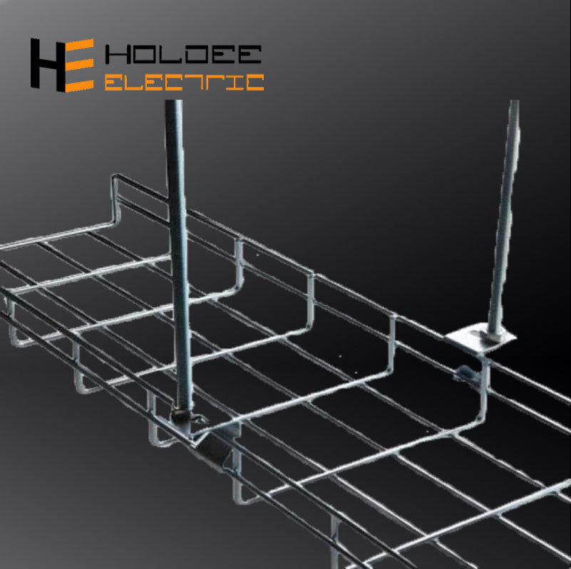 2020 New Style OEM Indoor Epoxy Coated Straight Small Grid Cable Trays Supporting System With Customized Sizes
