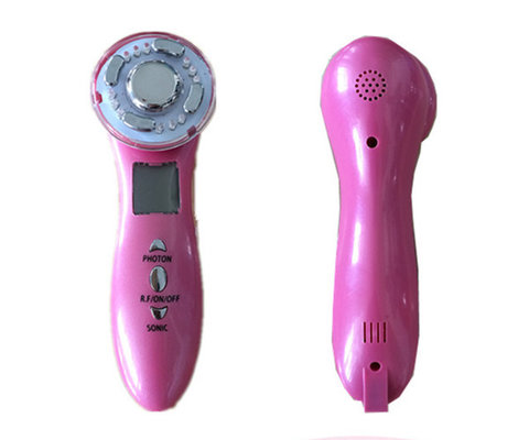 RF Laser Skin Rejuvenation Home Device , RGB 3M Ultrasonic Facial Massager