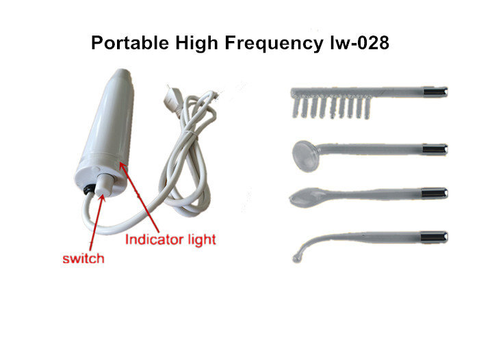 4 Glass Electrode Tube Portable High Frequency Machine with Indicator Light