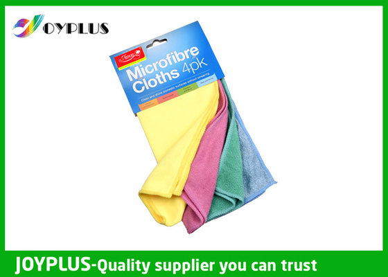 China Microfiber Cleaning Cloth 4PK  Absorbable  Microfiber Kitchen Towel Set supplier