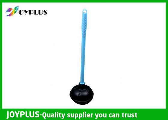 China Durable Bathroom Cleaning Accessories Black Toilet Plunger With Plastic Handle supplier