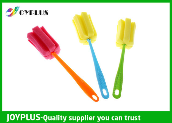 China Multi Colors Home Cleaning Tool Bottle Sponge Brush OEM / ODM Available supplier