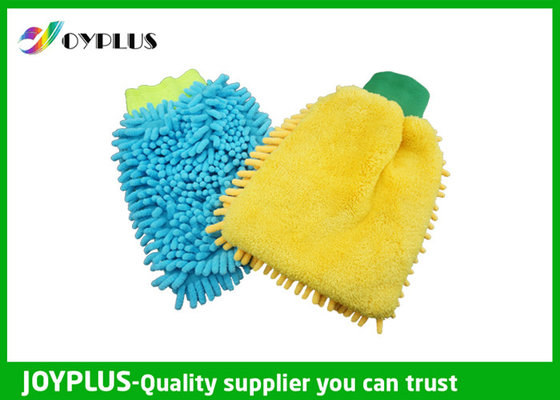 China Super Absorbent Car Cleaning Mitt Car Wash Gloves Microfiber Material 23X17CM supplier