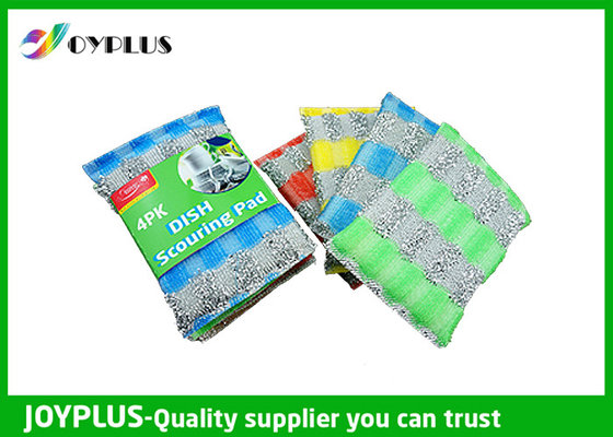 China Durable Non Abrasive Scouring Pad , Dish Cleaning Scrubber Nylon / Sponge Material supplier