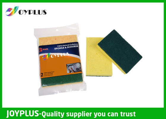 Various Shape Kitchen Cleaning Pad Cellulose Sponge Scourer Antibacterial supplier
