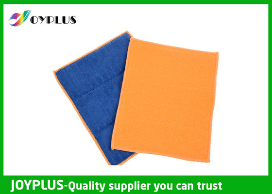 Microfiber Kitchen Cleaning Pad Disposable Dish Cloths Various Colors Hk0115 supplier