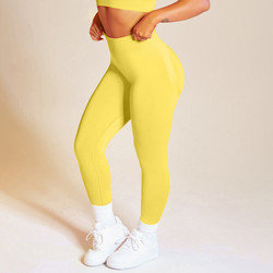 Women's Sportswear Sports Gym Legging Seamless Fitness vest suspenders long sleeves Yoga Suit high waist pants Training Wear