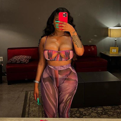 2022 Summer new Fitness Workout Apparel Custom Spaghetti straps Printing Yoga 2 Pieces Training Wear Yoga leggings