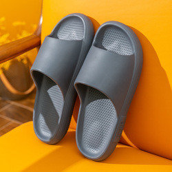 2021 New solid color sandals wholesale summer couples home bathing non-slip soft bottom simple slippers