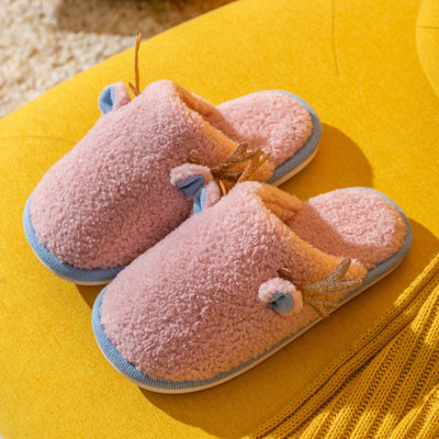 couple Christmas deer cute Home Slippers Warm house Shoes Women Indoor Slippers Slip-On Bedroom House ladies shoes
