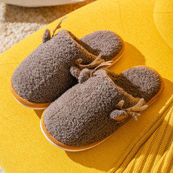 couple Christmas deer cute Home Slippers Warm house Shoes Women Indoor Slippers Slip-On Bedroom House ladies shoes