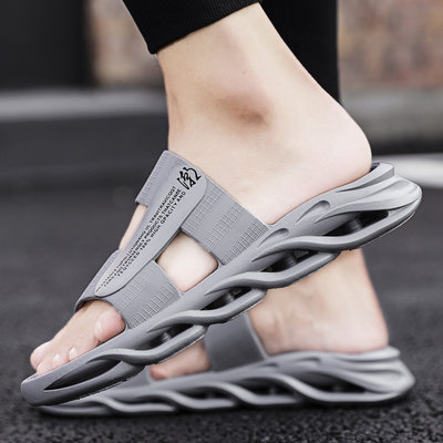 Soft Men Slippers Printing Slide Flat Non Slip  Lightweight Men Slippers