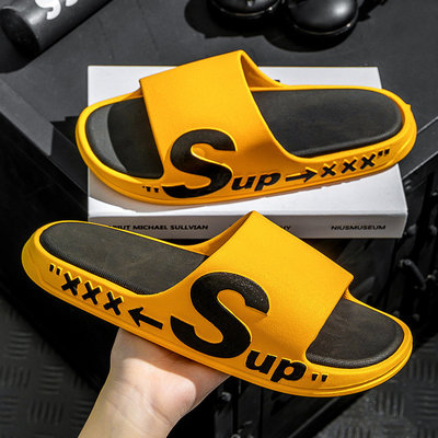 Outdoor Thick Sole Men Slippers Non Slip Summer Breathable Slippers