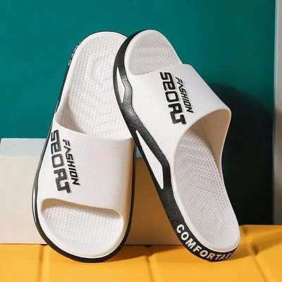 Indoor Soft Sole Men Flat Slide Non Slip Home Summer Sandals