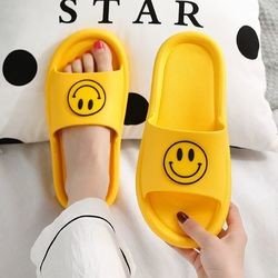 Fashion Design Smile Pattern Slipper Shoes Casual Soft Sole Non Slip Children Slippers