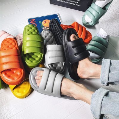 Wholesale fashion Slides Men Thick Sole non-slip Soft Indoor home Slippers in stock Sofa eva sandals women