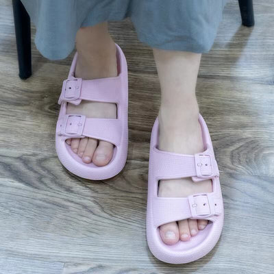 Solid Color Men Slippers Comfortable Thick Sole Men Slippers Non Slip