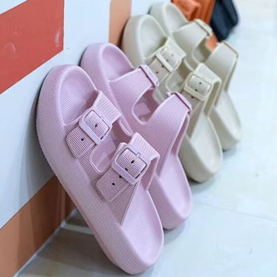 Solid Color Men Slippers Comfortable Thick Sole Men Slippers Non Slip