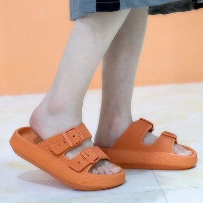 Solid Color Men Slippers Comfortable Thick Sole Men Slippers Non Slip
