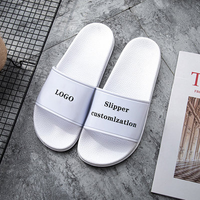 Custom Logo Indoor Men Cozy Slippers Soft Sole Non Slip Light Weight