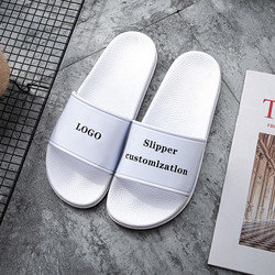 Custom Logo Indoor Men Cozy Slippers Soft Sole Non Slip Light Weight