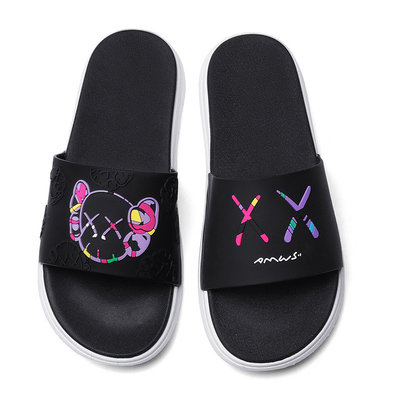 Wholesale Summer Fashion cute cartoon Couple slide Sandals Unisex soft sole Anti-slip Indoor home slippers for men