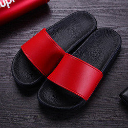 Breathable Men Slippers Pattern Solid Color PVC Material Non Slip Men Slippers