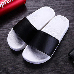Breathable Men Slippers Pattern Solid Color PVC Material Non Slip Men Slippers