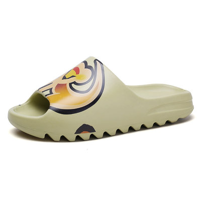 Beach Cartoon Men Cozy Slippers Home Indoo Thick Sole Non Slip