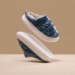Wholesale Custom Light Weight Down Waterproof Home Indoor Shoes Simplicity Thermal Non-slip Outdoor Snow Slippers