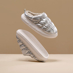 Wholesale Custom Light Weight Down Waterproof Home Indoor Shoes Simplicity Thermal Non-slip Outdoor Snow Slippers