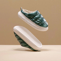 Wholesale Custom Light Weight Down Waterproof Home Indoor Shoes Simplicity Thermal Non-slip Outdoor Snow Slippers