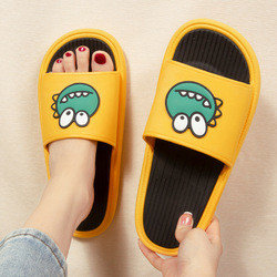 Sandals women summer home bathroom casual shoes couple cute cartoon upper bath non-slip slippers for men