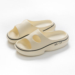 Best price women summer thick sole non-slip Japanese style bathroom bath slippers couple home shoes with high quality