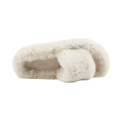 Winter Women fluffy Fur Slippers  Fuzzy outdoor indoor Slippers Open Toe shoes