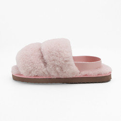 Custom Women Soft Fuzzy Open Toe House Shoes Imitation wool Warm Comfy Slip-on Breathable Slippers luxury fur slippers