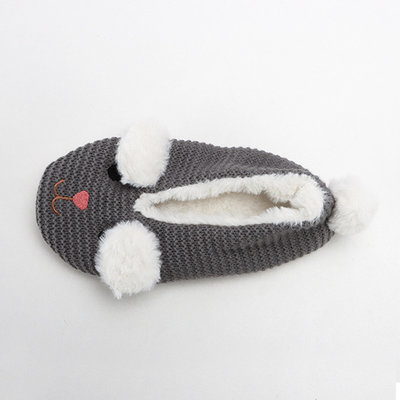 2021 custom Children Knitted Animal fluffy Slippers Cute kids Indoor home Slipper Winter Warm house shoes
