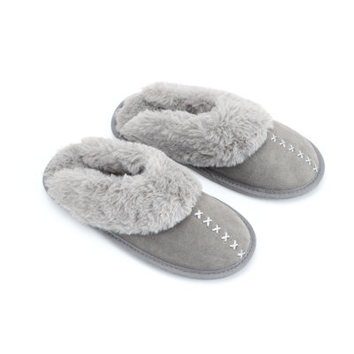 Comfy Faux Fur Women House winter Slipper Memory Foam Slip On Anti-Skid Sole