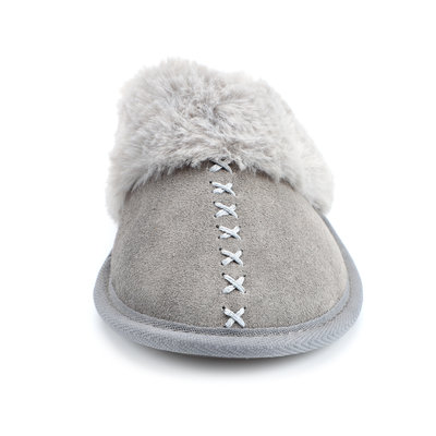Comfy Faux Fur Women House winter Slipper Memory Foam Slip On Anti-Skid Sole